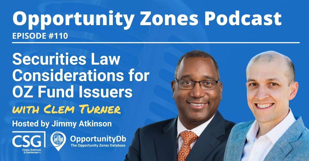 Securities Law Considerations for Opportunity Zone Funds, with Clem ...