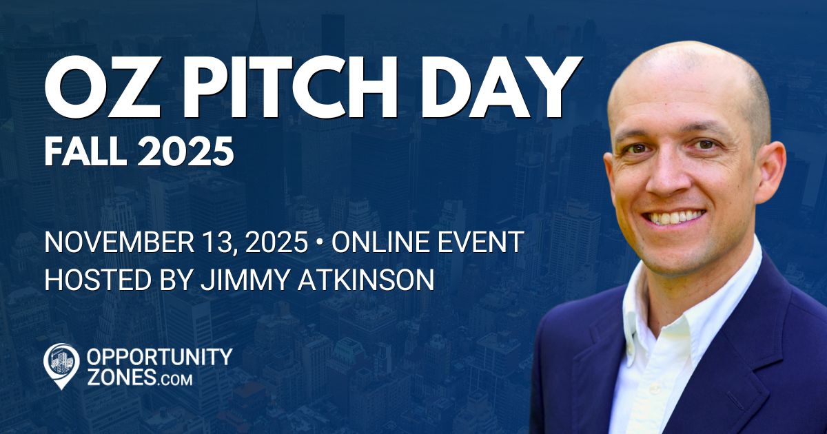 OpportunityZones.com To Host OZ Pitch Day On November 13, 2025 ...